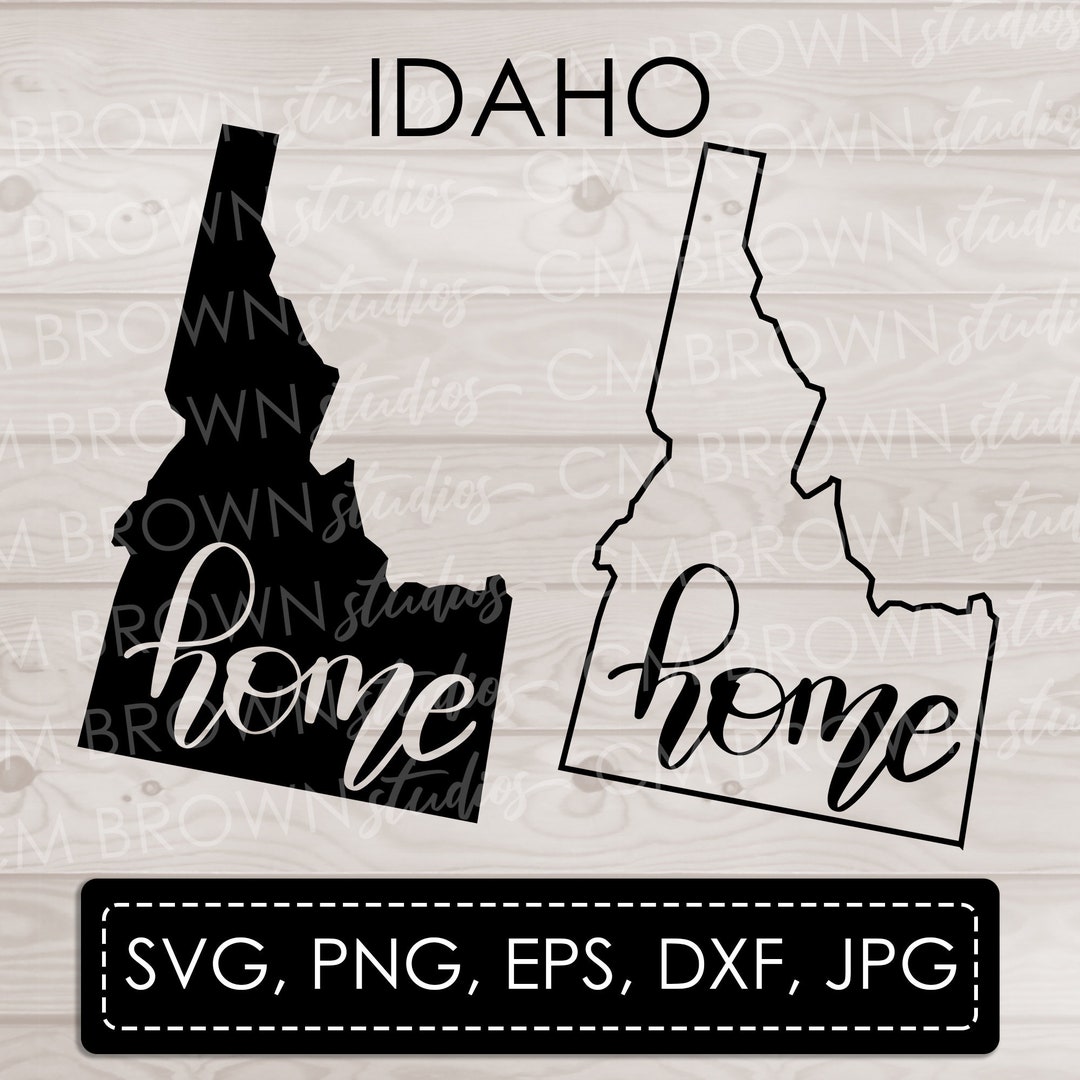 Idaho Home SVG EPS JPG Png Dxf Digital Download Commercial License - Etsy