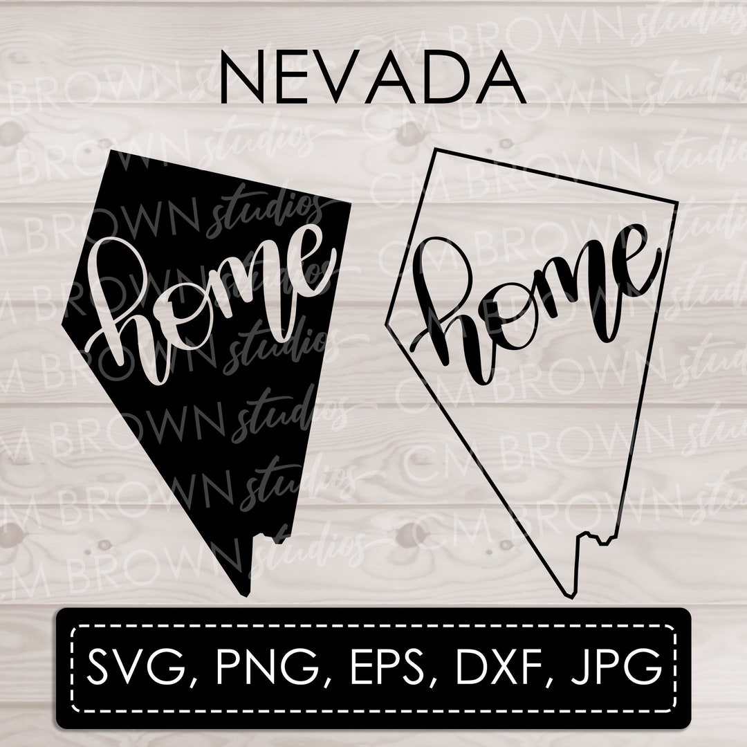 Nevada Home SVG EPS JPG Png Dxf Digital Download Commercial License - Etsy