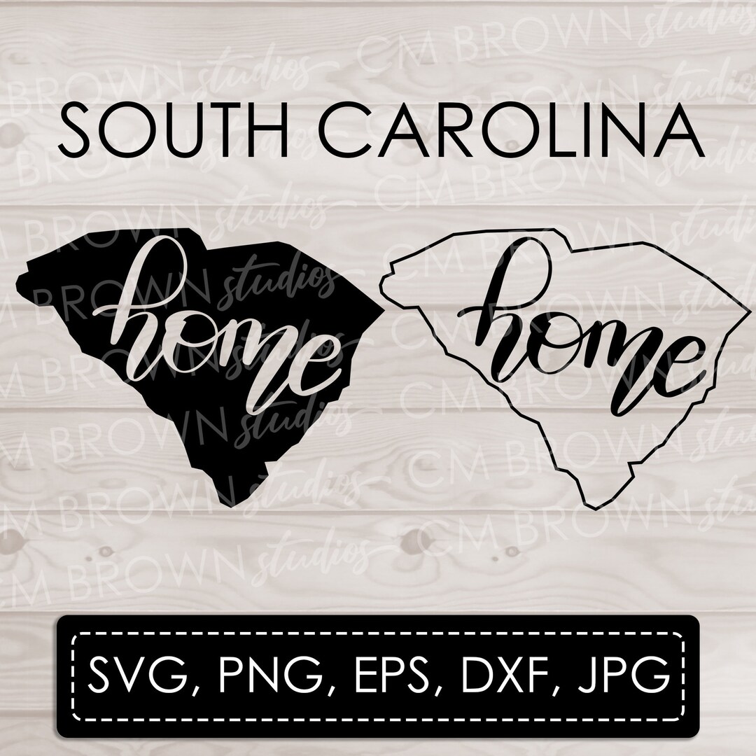 South Carolina Home SVG EPS JPG Png Dxf Digital Download Commercial ...