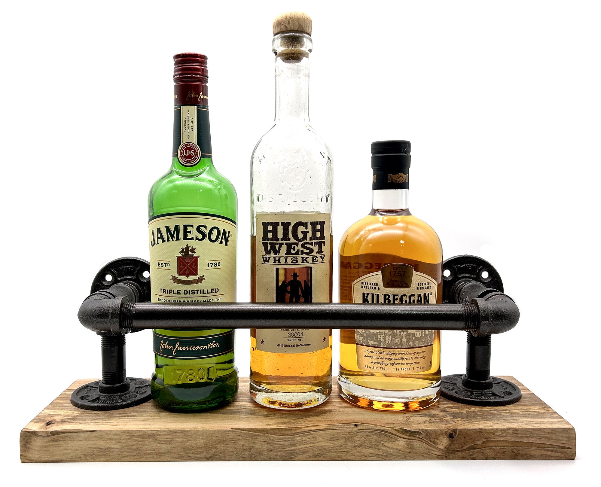 Liquor Bottle Bar Shelf for Whiskey, Bourbon, Spirits, and Wine. Custom ...