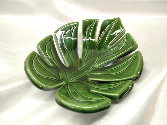 Ceramic Dish Leaf Shape Handmade Pottery Custom Pottery | Etsy