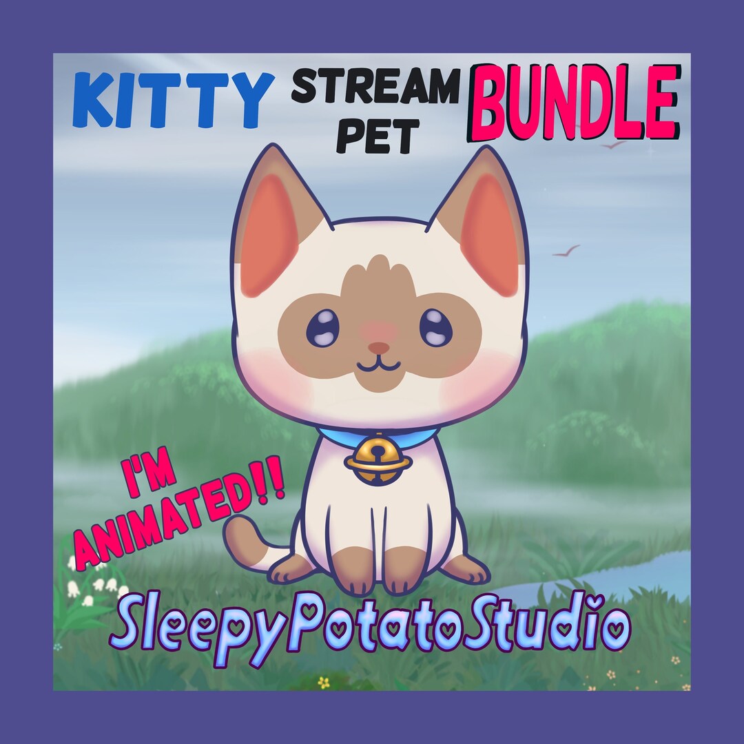 Kitty Animated Stream Pet Bundle - Etsy