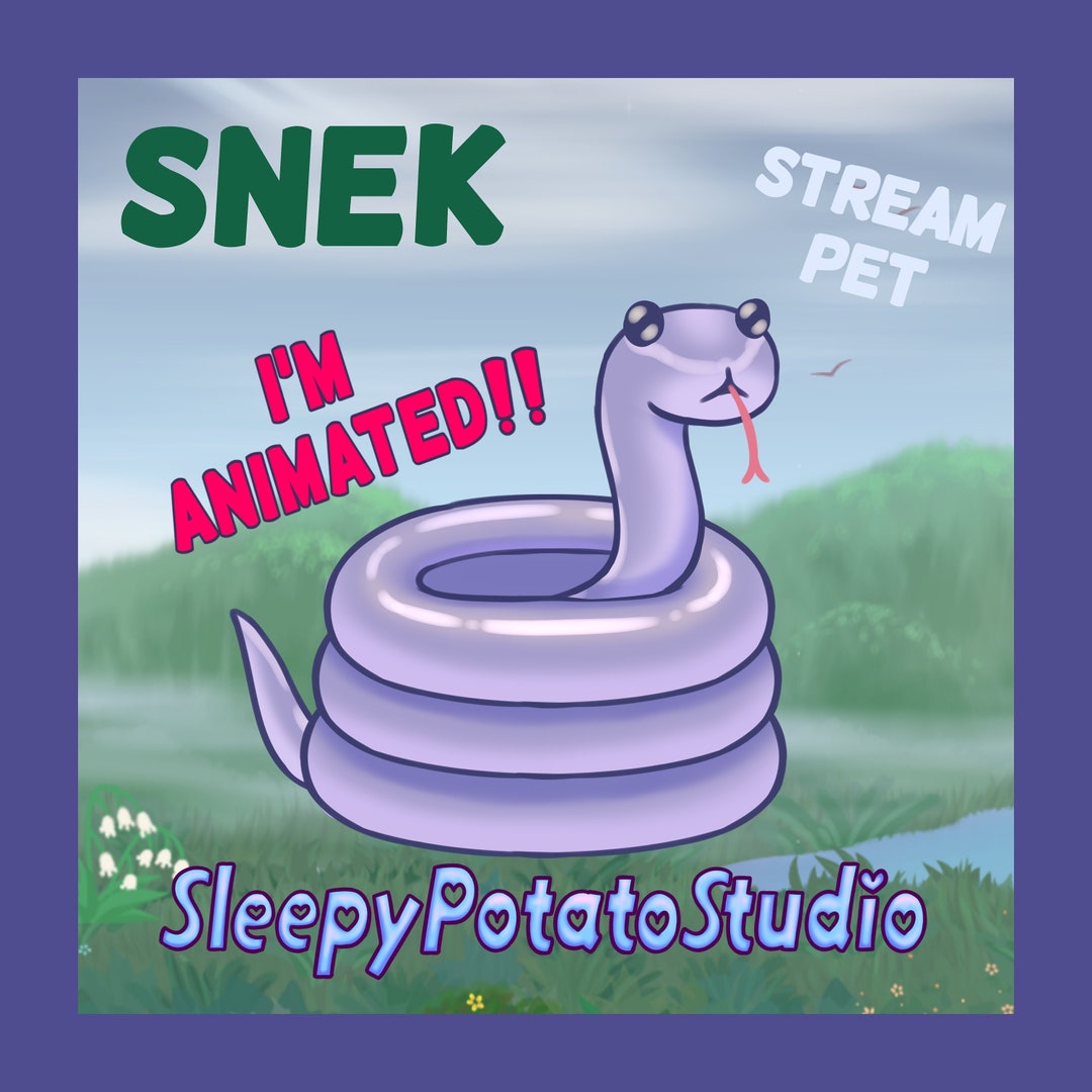 Snek Animated Stream Pet - Etsy