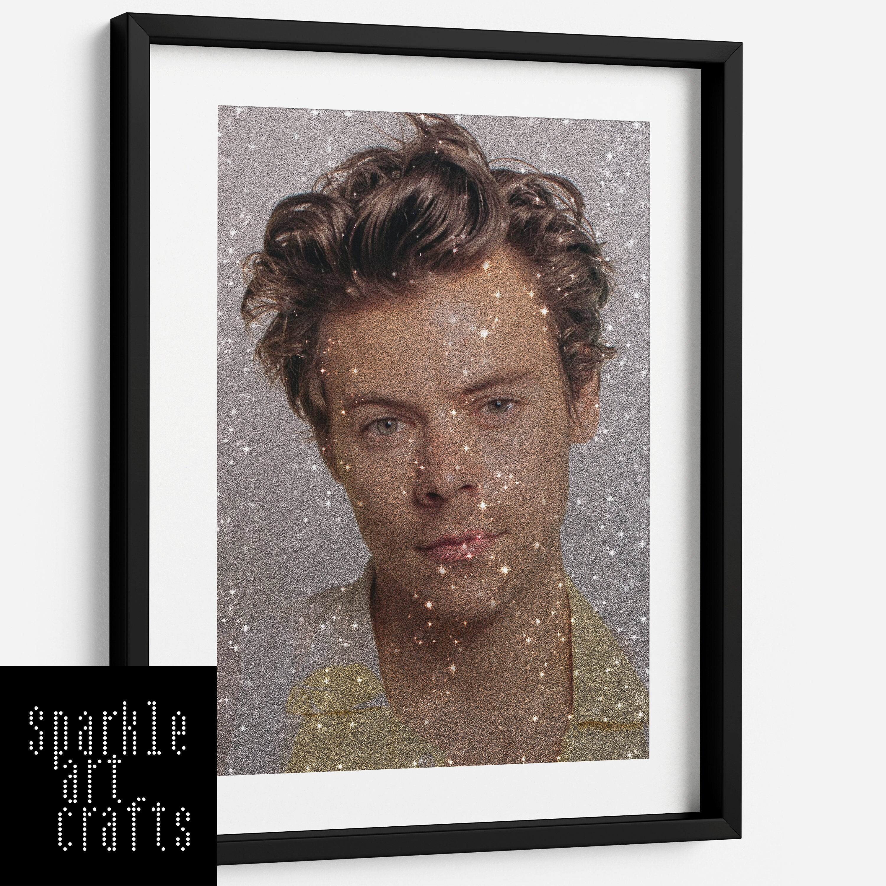 Harry Styles Portrait Picture Print Wall Art A3 A4 Silver - Etsy