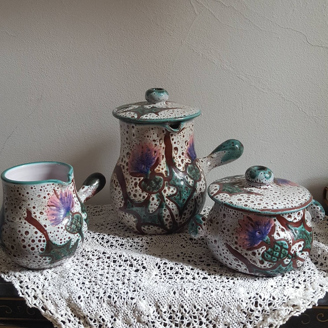 Vintage Vallauris Pottery Set - Etsy