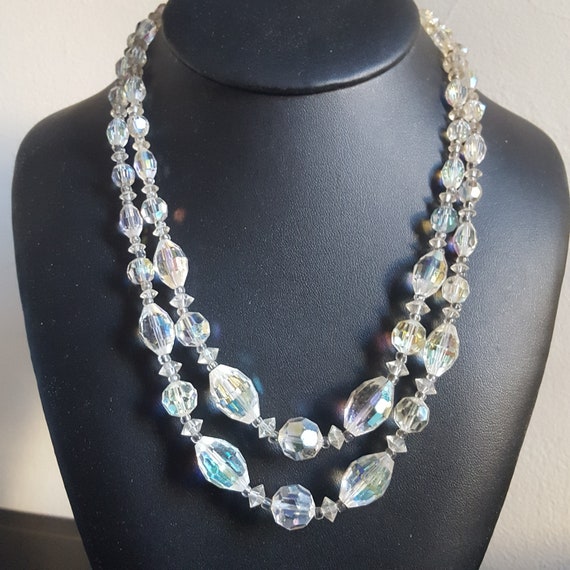 collier vintage en cristal - Gem