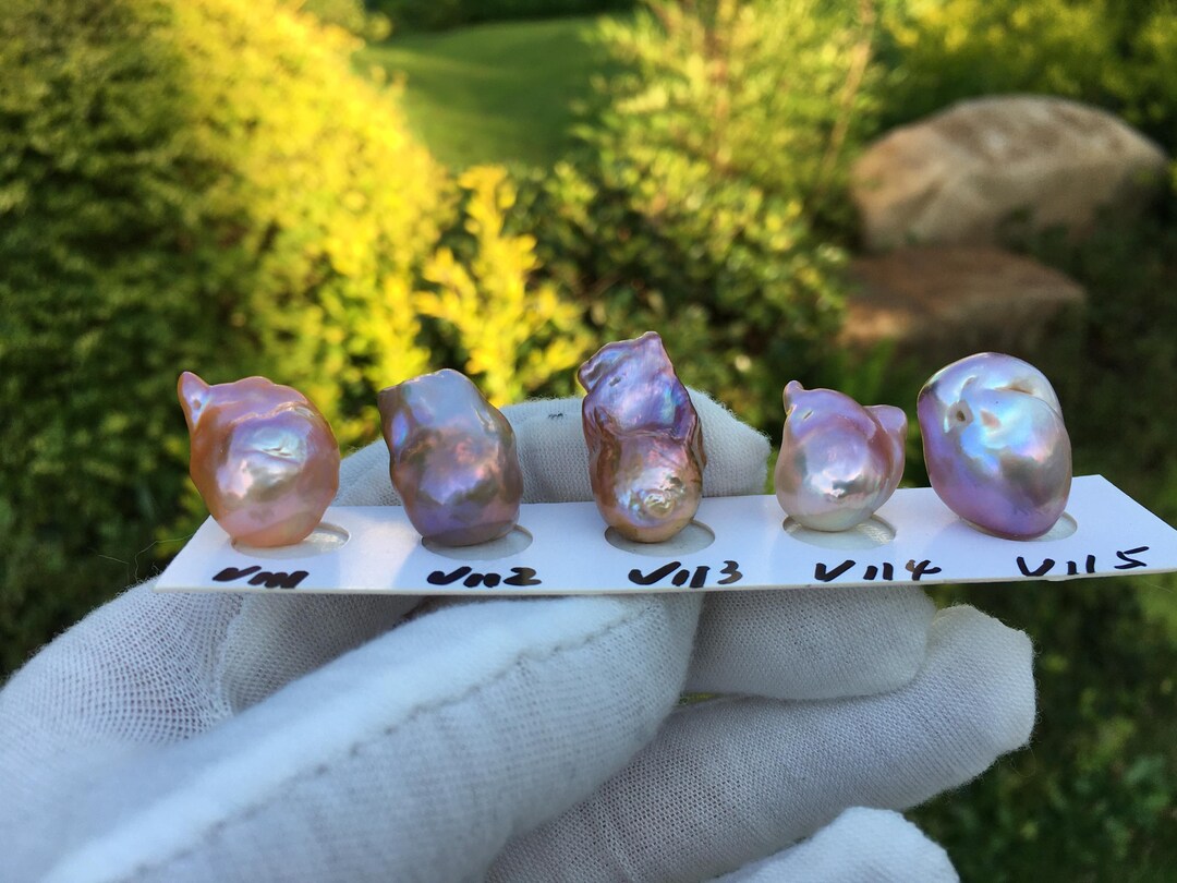 Natural Color Fireball Pearl|flameball Pearl No Hole - Etsy