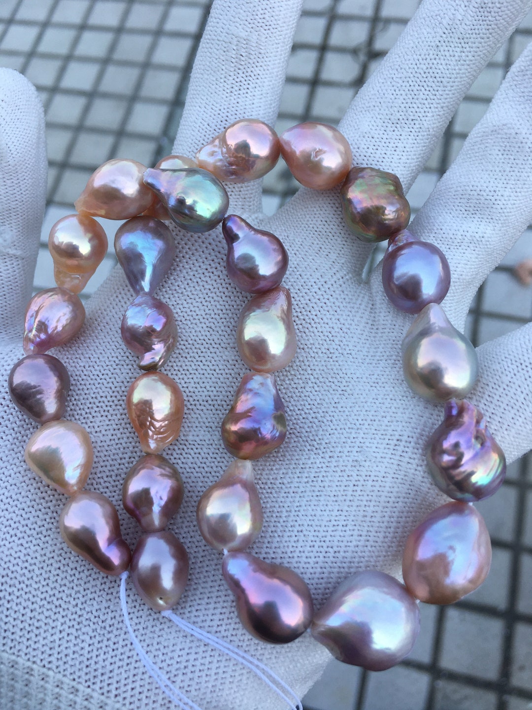 Natural Nucleated Pearl Beads,natural Metallic Baroque Pearl Beads ...