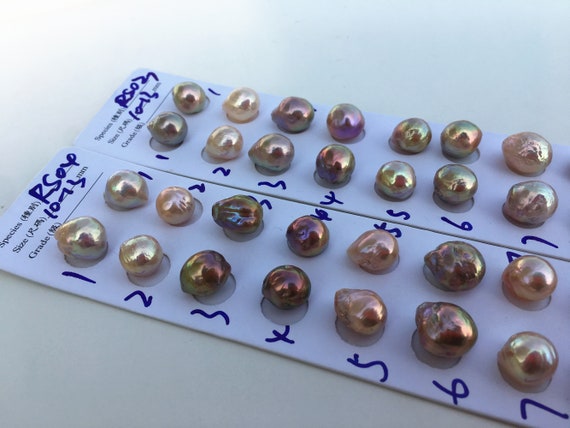 10-13mm Metallic Color Pearl Pairbaroque Pearl | Etsy