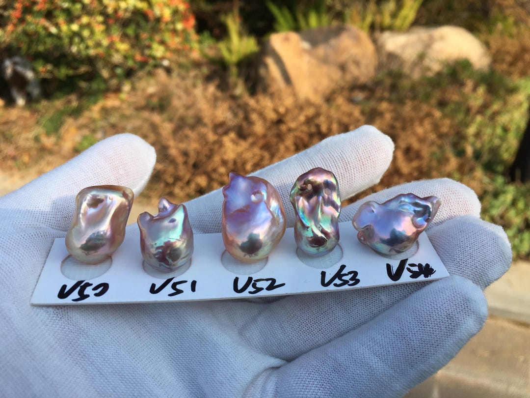 Large Natural Metallic Color Fireball Loose Pearl No Hole|flameball ...