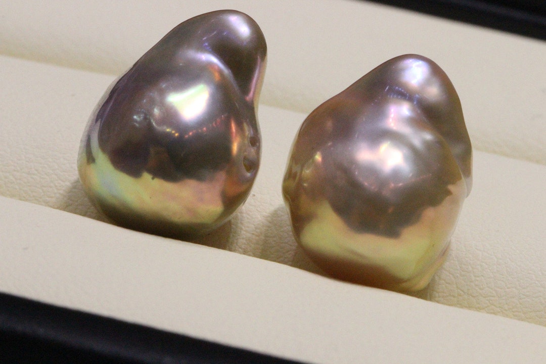 12-13mm Great Fireball Pearl, Flameball Pearl Pair,real Nuclear ...