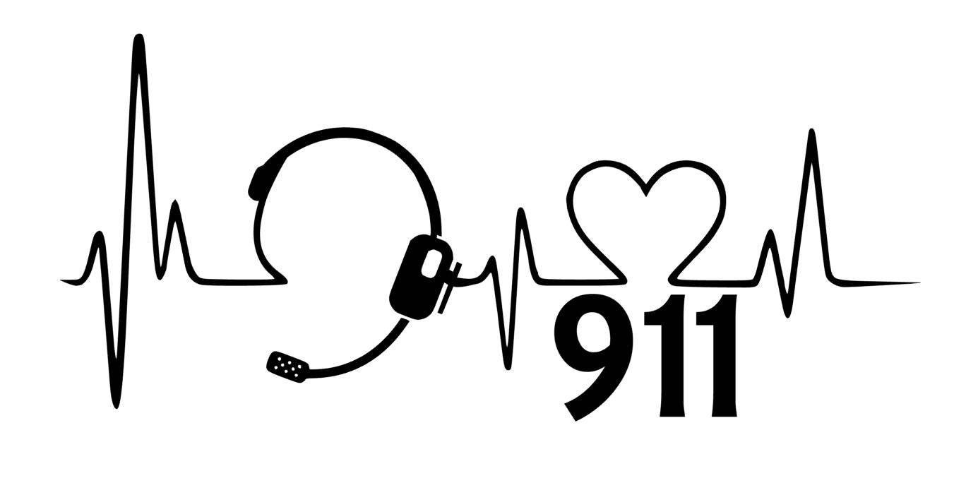 911 dispatcher headset and heartbeat | Etsy