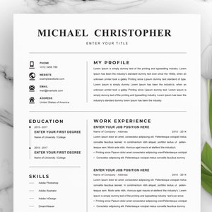 Resume Design 2021 Creative Resume/cv Template - Etsy