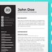 Resume Template Format for Graphic Designer | Typographer With Cover ...