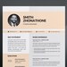 Resume CV Design Template | MS Word Resume | Professional and Creative ...