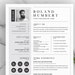 1 Page Resume Template / CV Design - Etsy