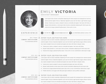 Modern Resume/cv Template for Word Apple Pages Resume/cv | Etsy