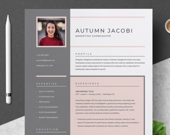 Resume Template 3 Page / CV Template + Cover Letter / Instant Download ...