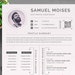 One Page Infographic Resume Template With Cover Letter - Etsy