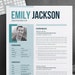 Modern Resume Template & Cover Letter + for Microsoft Word | 3 Page ...