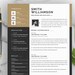 Modern Resume Template, Cover Letter, Word, Mac,a4, CV Template ...