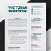 Professional Resume Paper, Job Application Document, Career Portfolio ...
