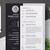 Black Clean Resume Template / Professional CV Template 2021 - Etsy