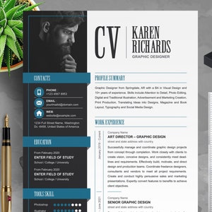 Clean Resume Template Simple Black and White Professional Resume ...
