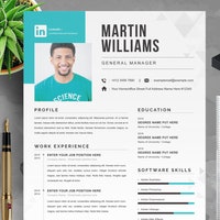 Project Manager Resume Template for Word, Professional, Creative ...