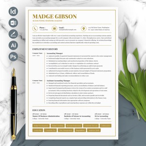 Creative Resume Template, Artistic CV Design, Eye-catching Job ...