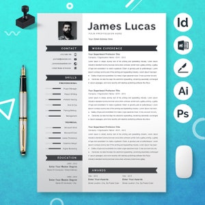 CV Template Professional Clean Resume Template Instant Download | New ...