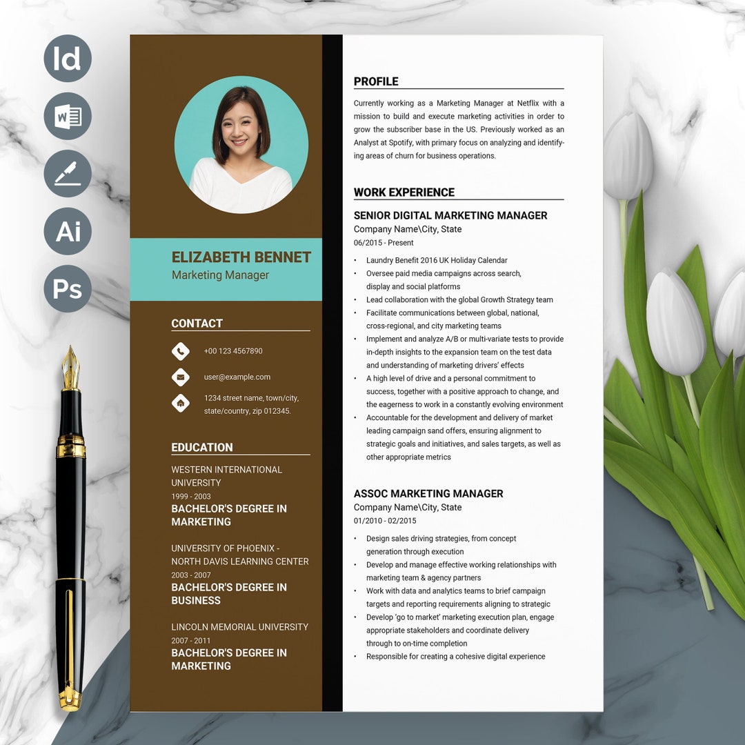 Professional Resume/cv Portfolio Organizer, Job Application Holder ...