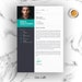 Modern Resume Template, Cover Letter, Word, Mac,a4, CV Template ...