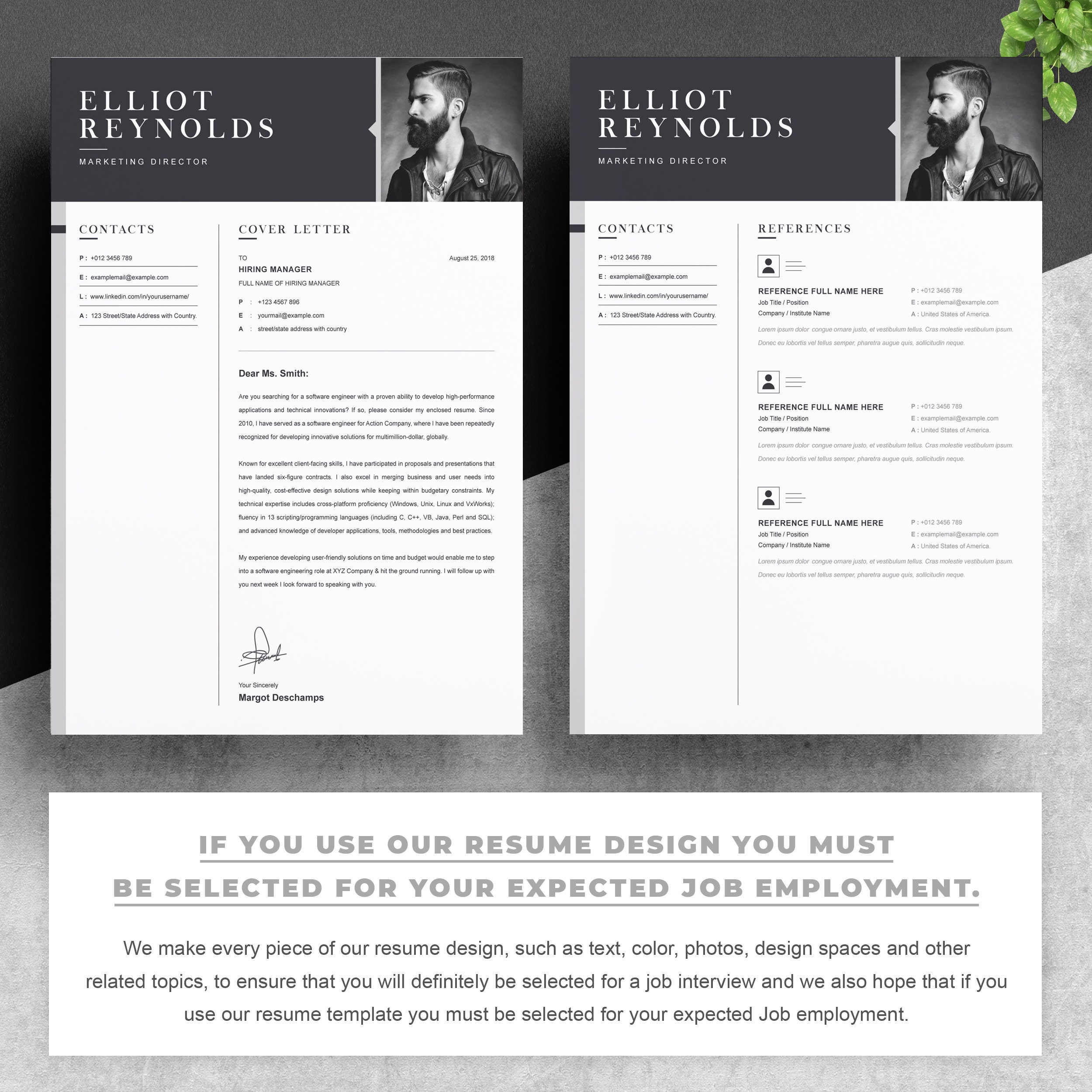 Best Selling CV Template / Resume Template for MS Word, Professional CV ...