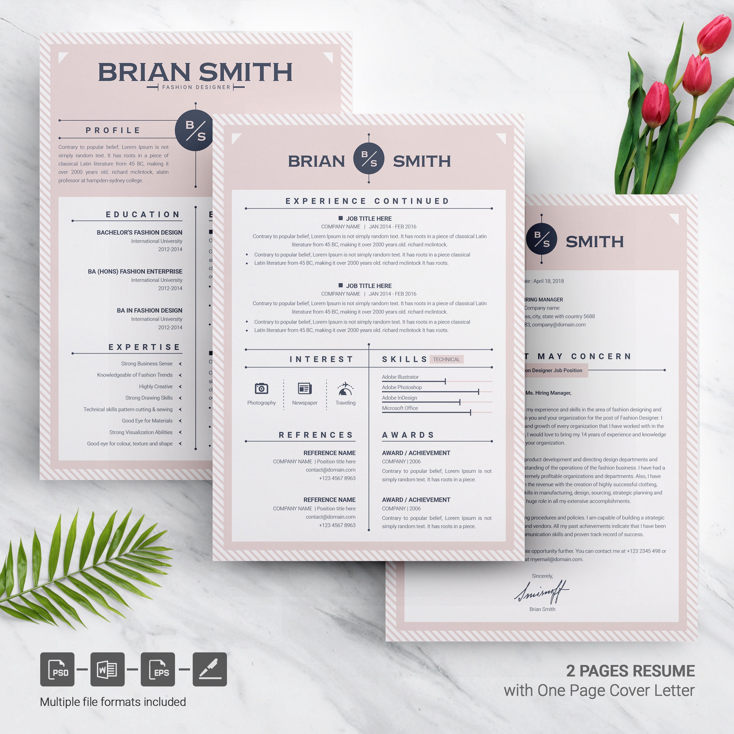 Resume Template Modern & Creative Professional Resume - Etsy