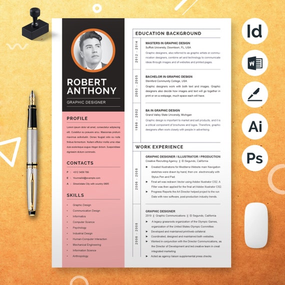 Simple Graphic Designer Resume