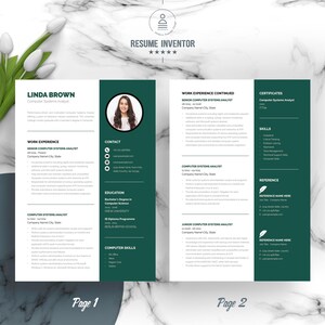 Elegant Resume CV Template, Sophisticated Job Application, Classic ...