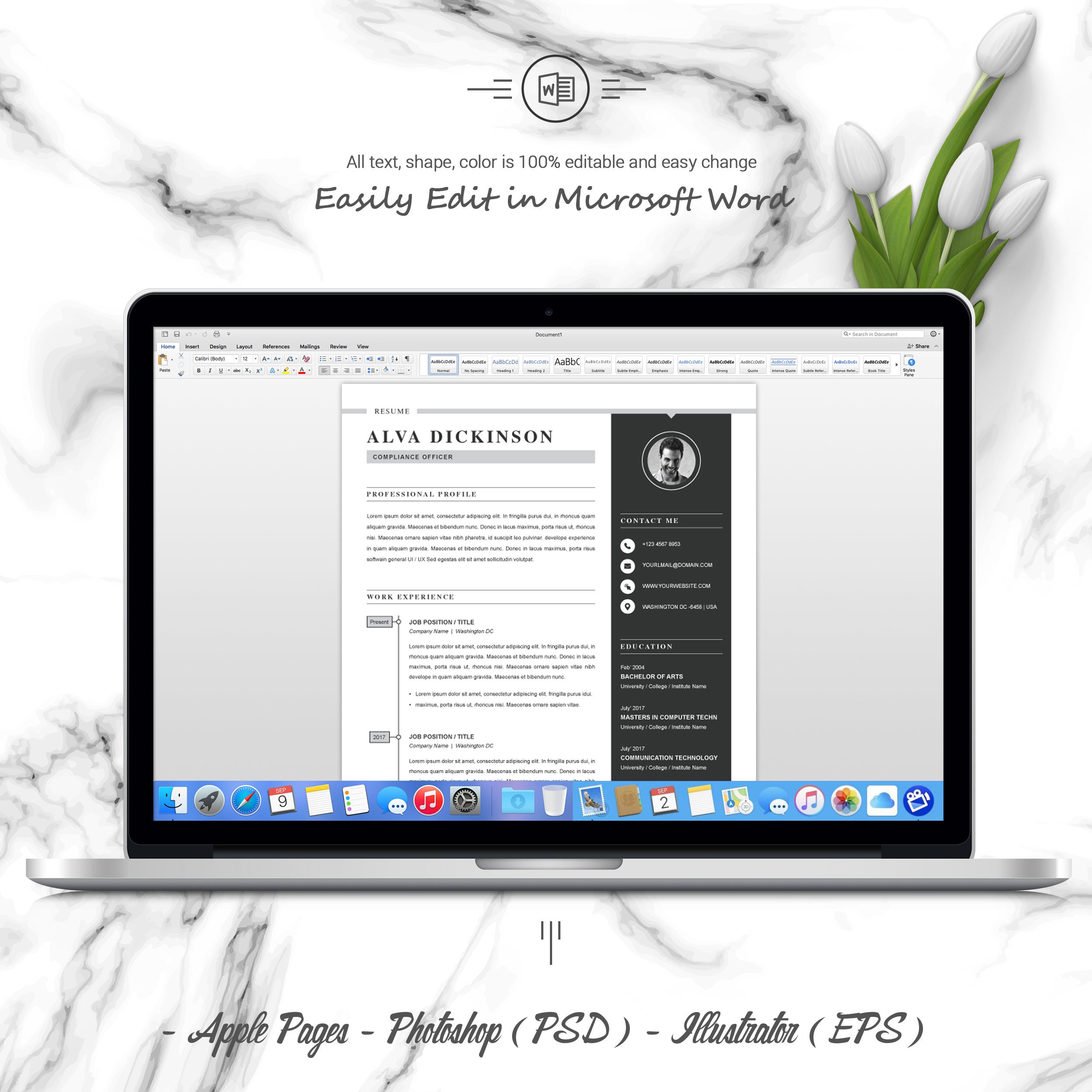 Resume Template - Etsy