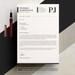 One Page Clean Resume With Cover Letter - Etsy