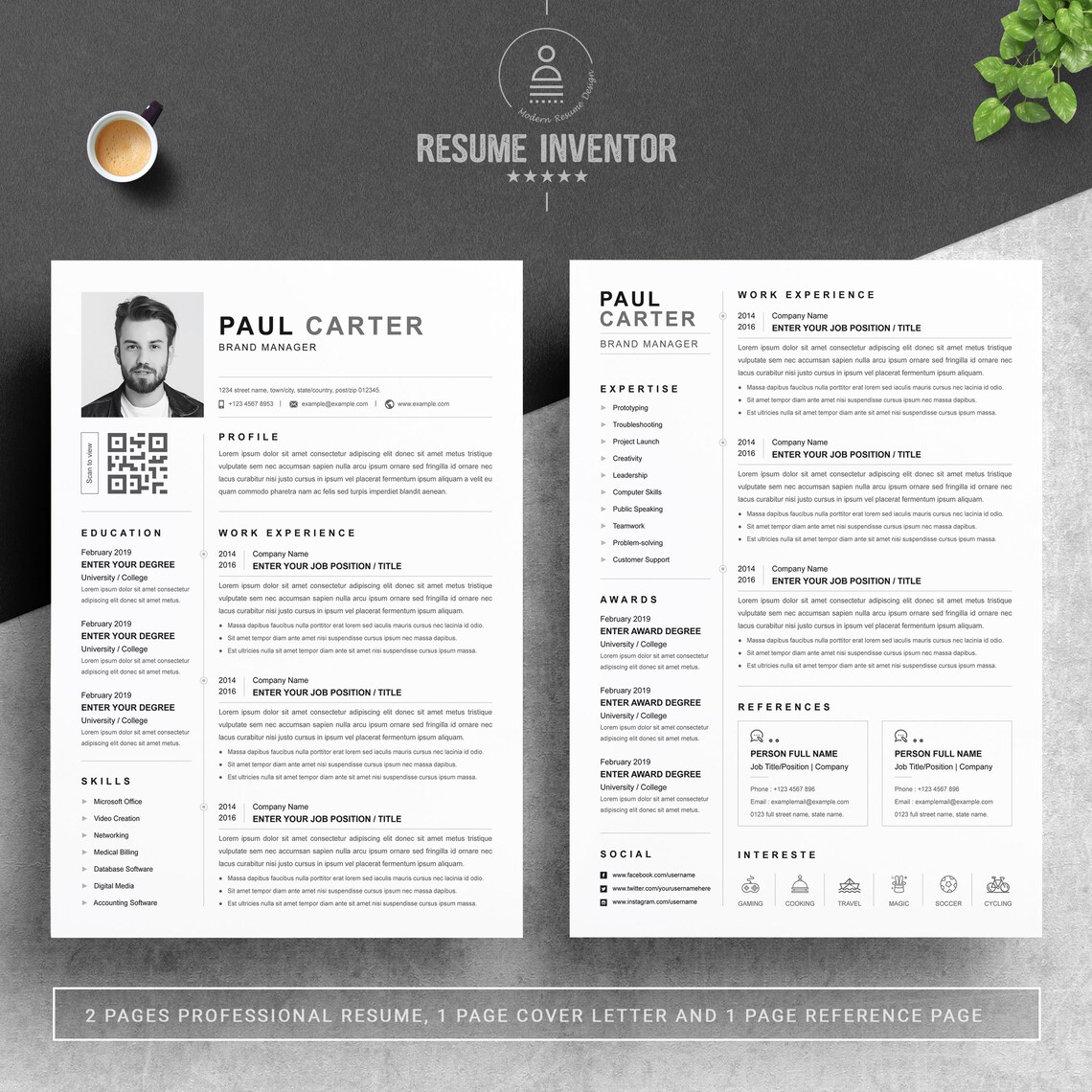 Resume Template Download for Word Resume Inventor Simple and Clean ...