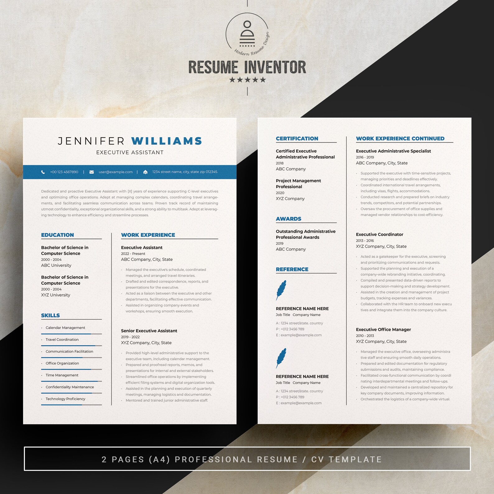 Creative Resume Title, Eye-catching CV Template, Stand Out From the ...