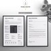 One Page Resume / CV Design Template Clean and Professional - Etsy