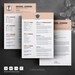 Resume Modern Two CV Design Template for Word & Pages - Etsy