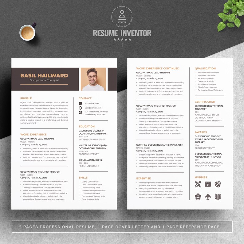 Professional Resume / CV Templates Modern Design Instant - Etsy