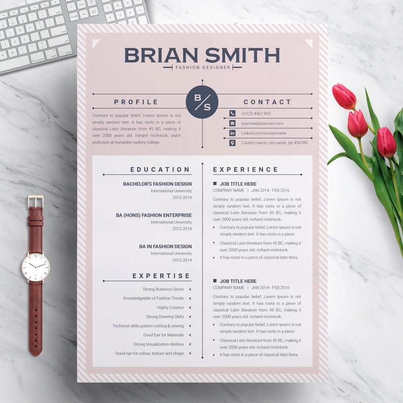 Resume Template Modern & Creative Professional Resume - Etsy