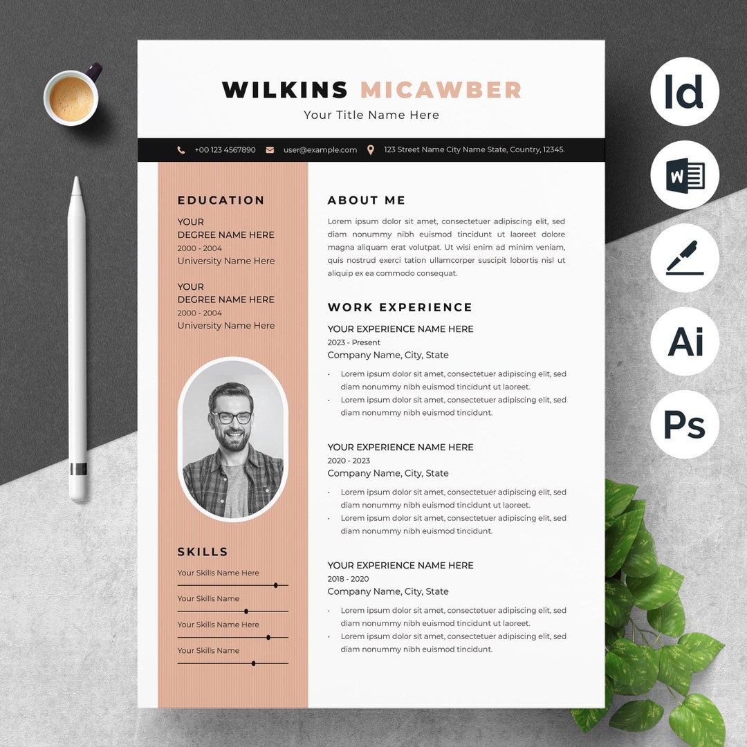 Classic Resume / CV Template, Timeless Design, CV Bundle, Career ...