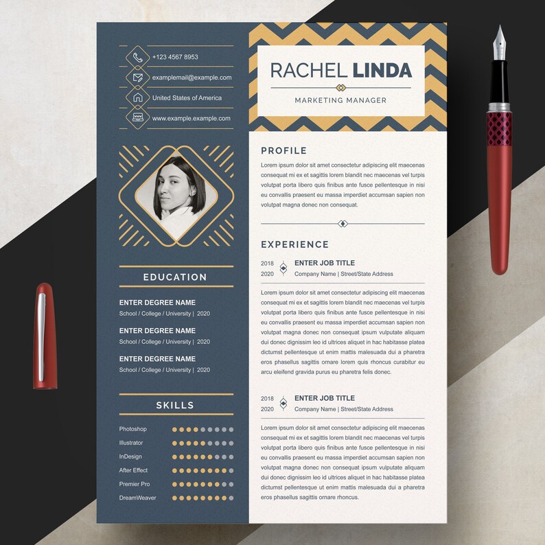 Creative Resume Template Word / Modern Resume Template | CV ...