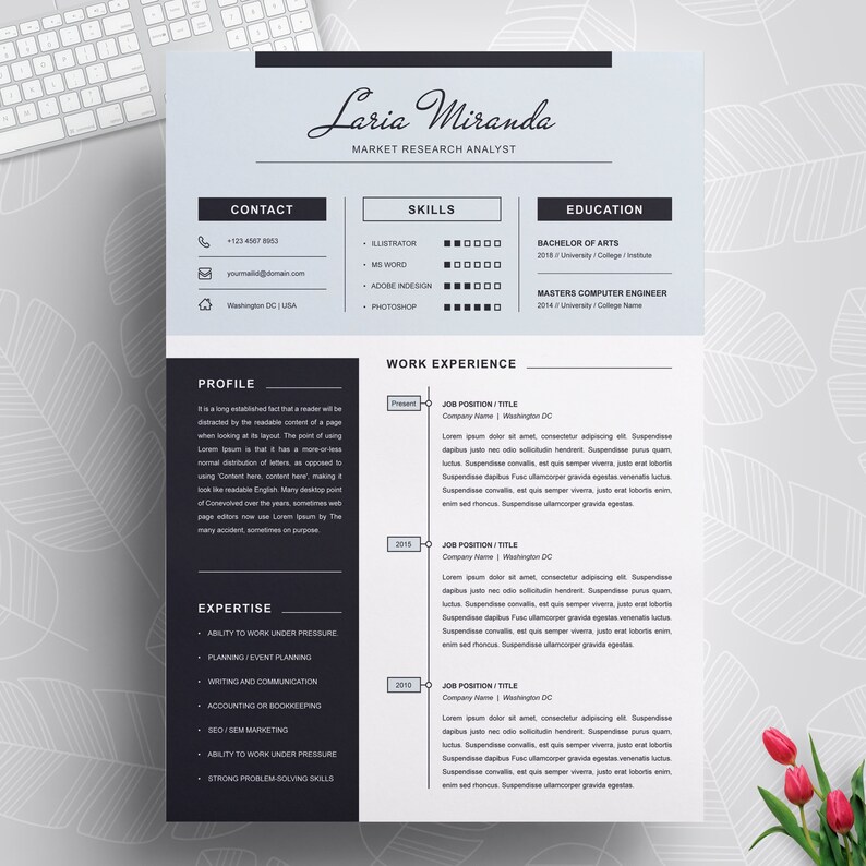 Resume Template - Etsy