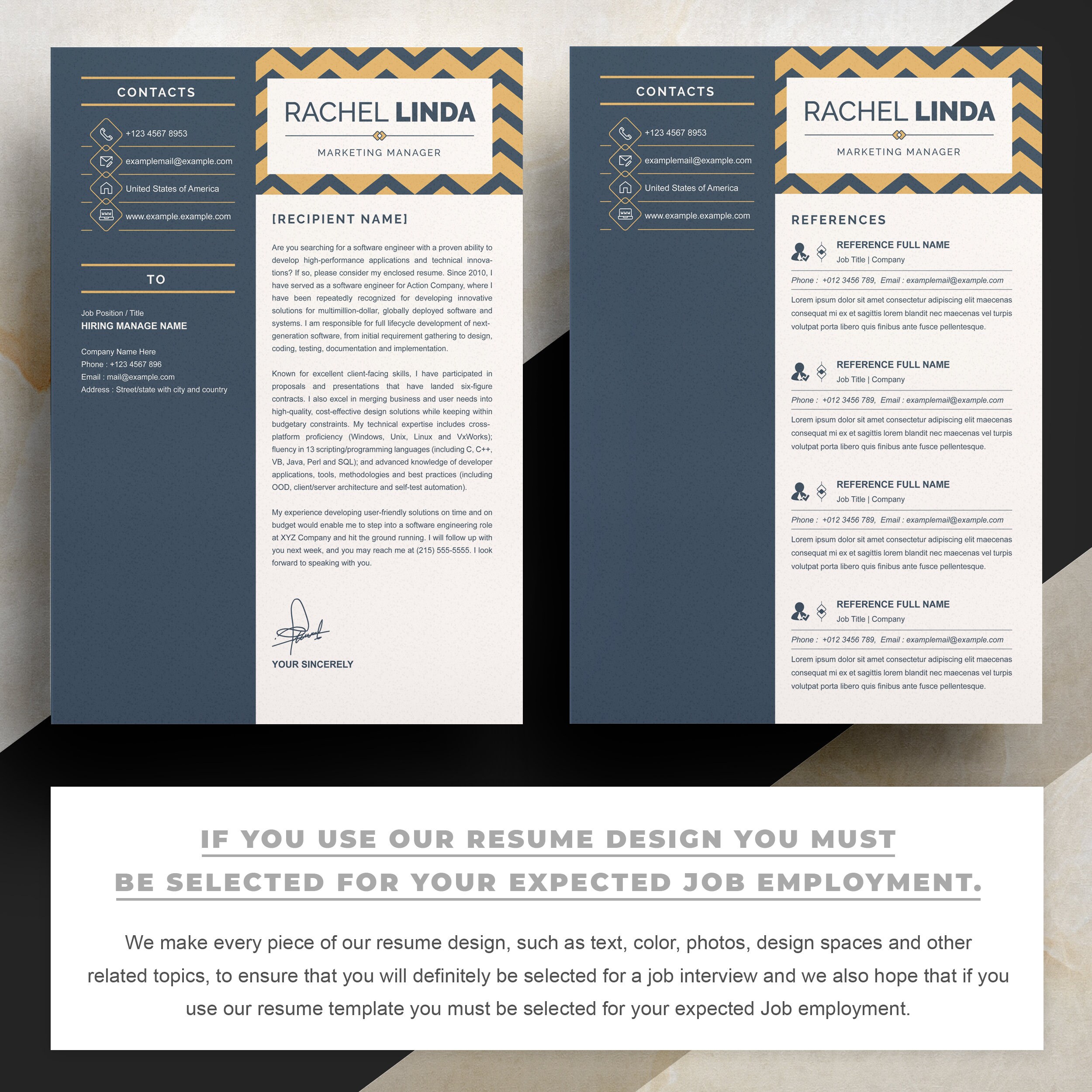 Creative Resume Template Word / Modern Resume Template | CV ...