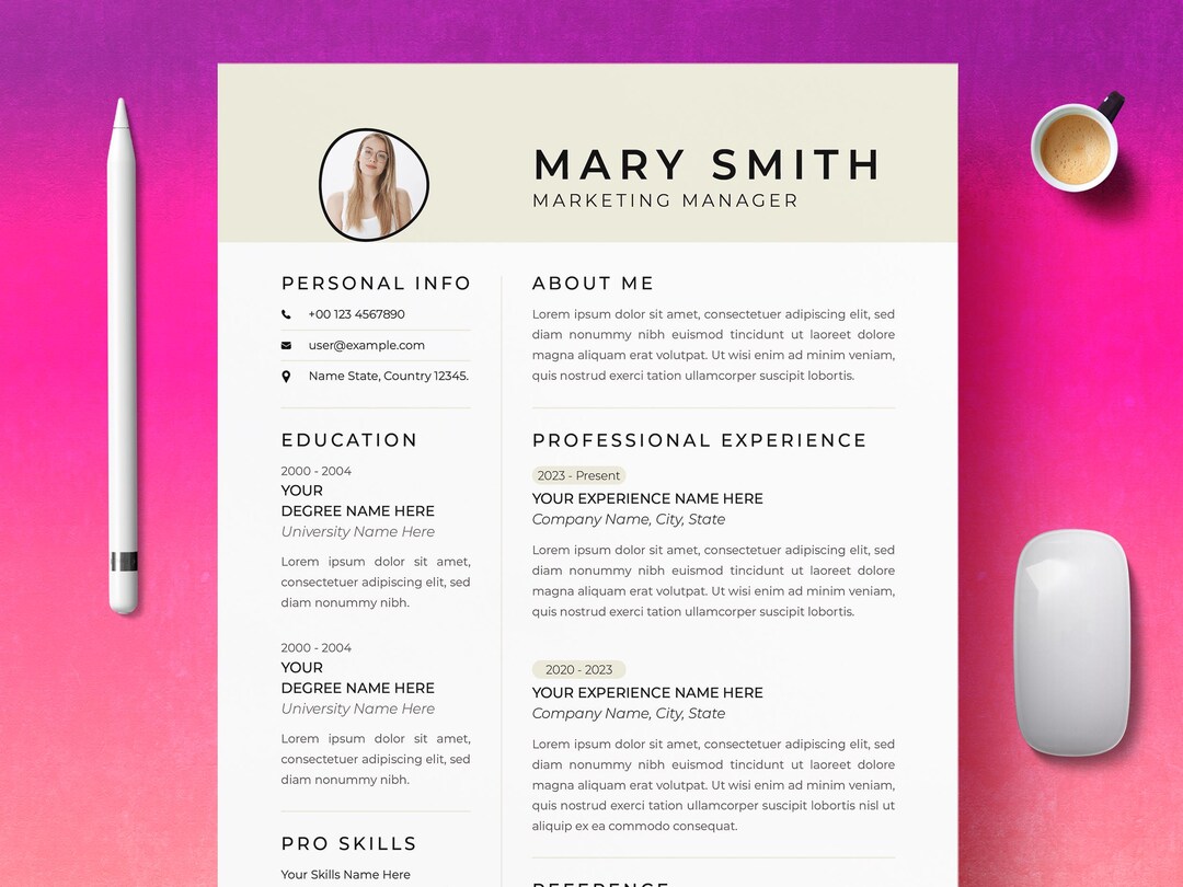 Unique and Artistic Resume Template | Perfect for Creatives, Designers ...